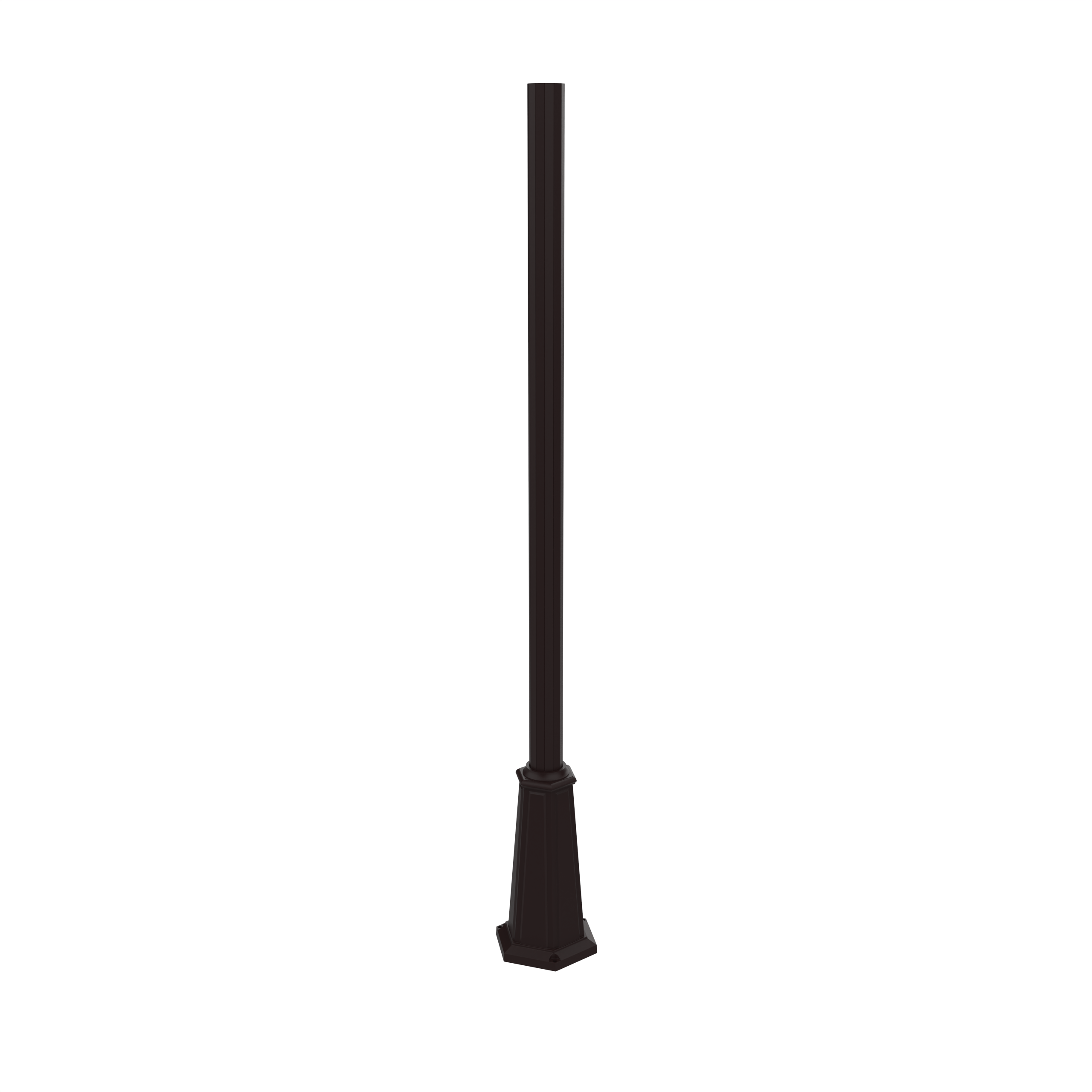 Aluminum post - 12 Sides of 3'' flared base with anchor bolts – SNOC